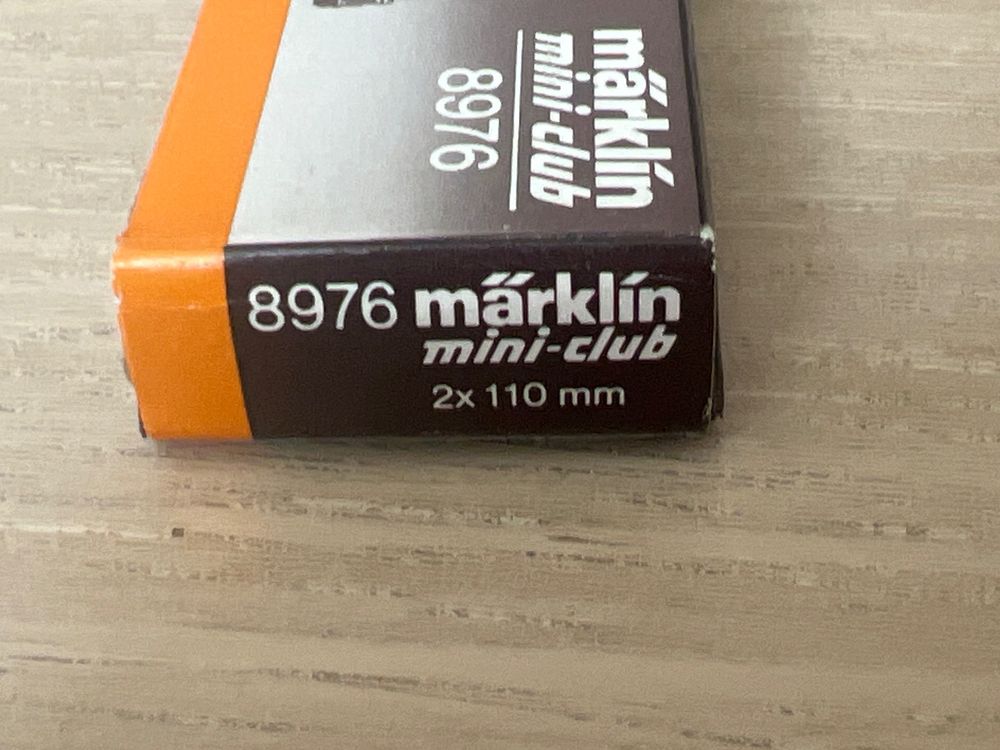 Märklin 2x 8976 Z Rampenstück gerade 110mm OVP NEU (Neuf avec emballage ...