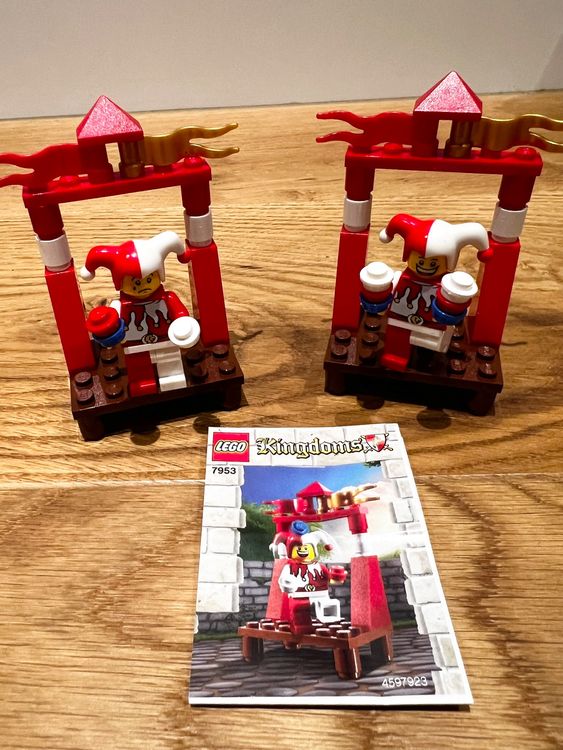 2 x Lego 7953 Kingdom Clown vintage court jester minifiguren (Gebraucht ...