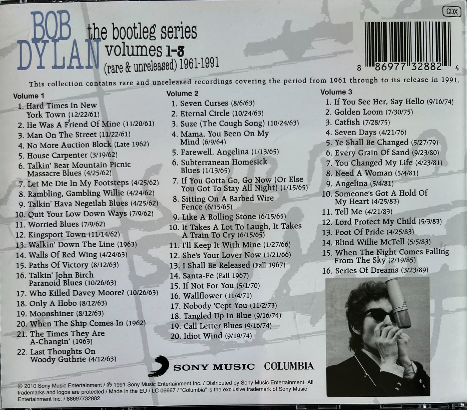 BOB DYLAN / The Bootleg Series Vol. 1-3 (3CD's) (Gebraucht) in ...