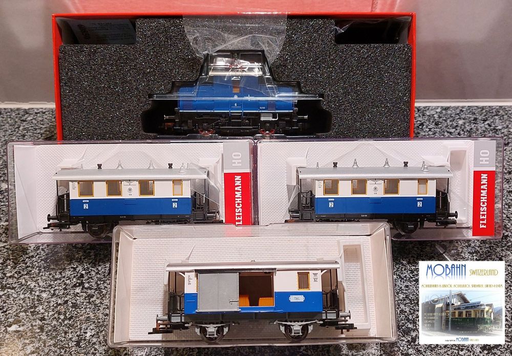 Fleischmann - ELB Edelweiss Lokal Zahnradbahn - 4-teilig (Neu und ...