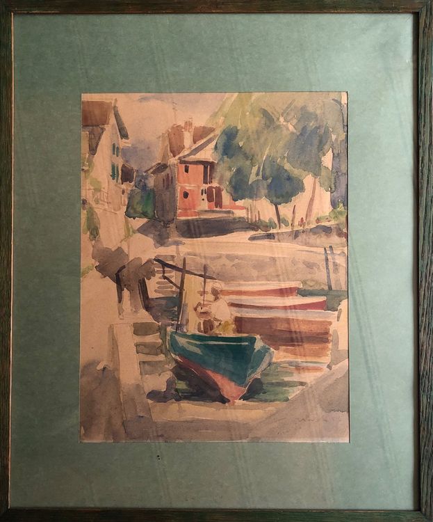 Walter MAFLI, Saint Saphorin Aquarell (Gebraucht) in Zürich für CHF 200 – mit Lieferung auf ...