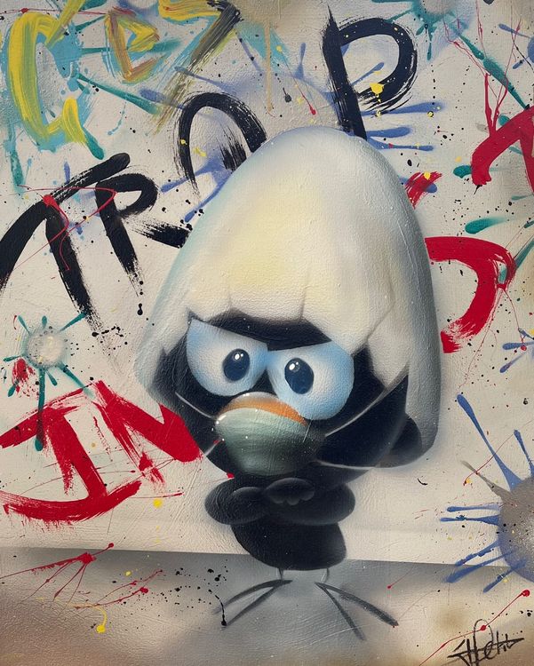 Calimero-COVID: c’est trop injuste. 55x46cm | Kaufen auf Ricardo