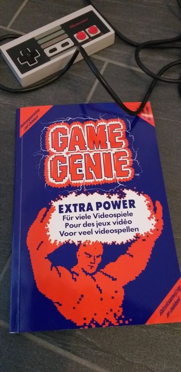 Nintendo NES Konsole mit Power Game Genie Adapter & 7 Spiele (Gebraucht ...
