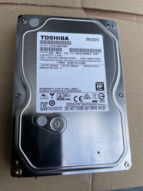 SATA 6.0 Gb/s HDD 3.5“ 1TB | Kaufen auf Ricardo