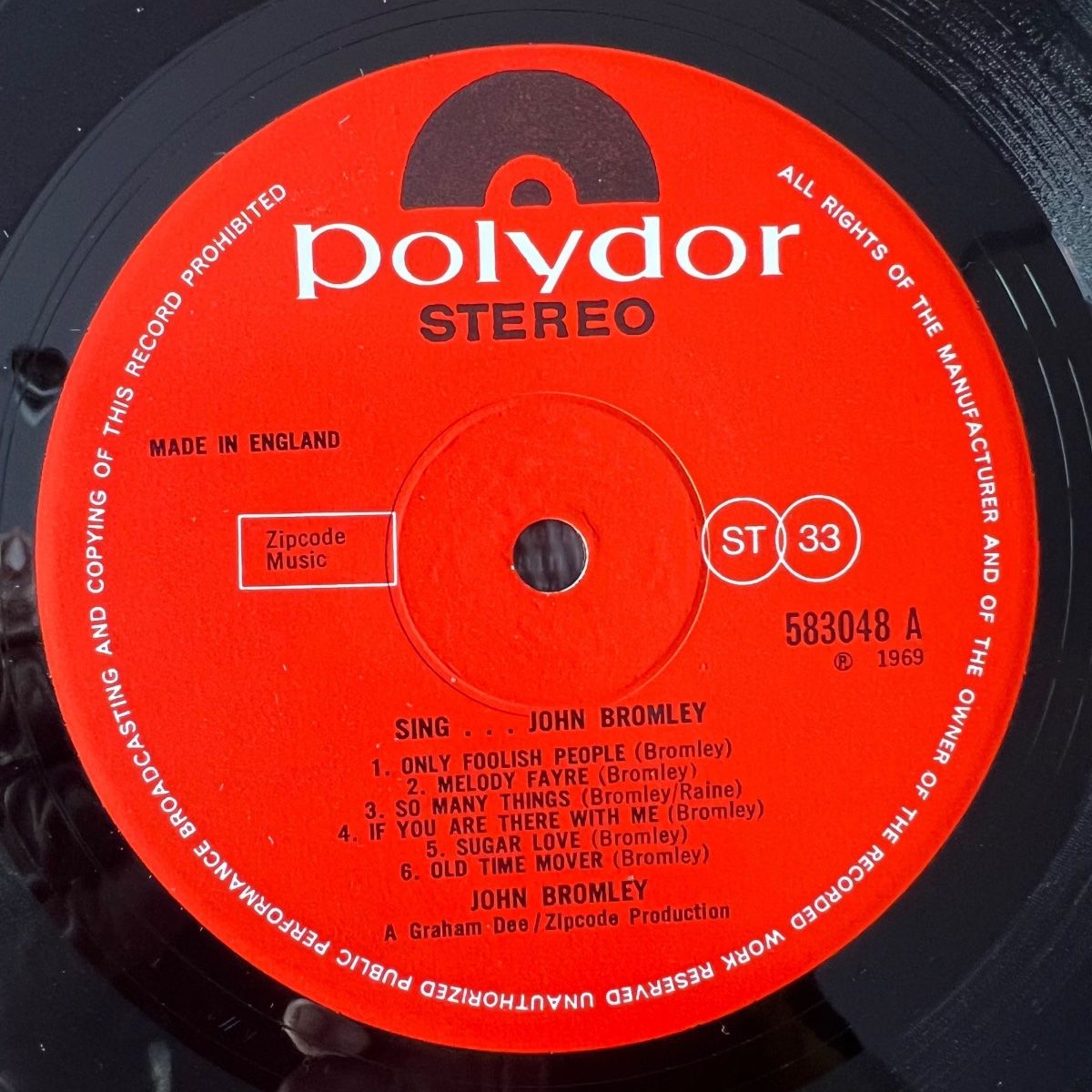 John Bromley - Sing / 1. UK-Press. 1969 (Gebraucht) in Gais für CHF 225 ...