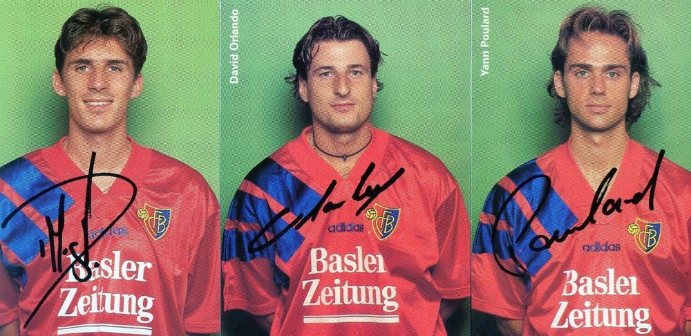 FC BASEL FCB AUTOGRAMMKARTEN 1996-1997 (Gebraucht) in Luzern für CHF 16 ...