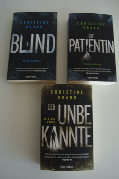 DIE PATIENTIN + BLIND + DER UNBEKANNTE von Christine Brand | Kaufen auf ...