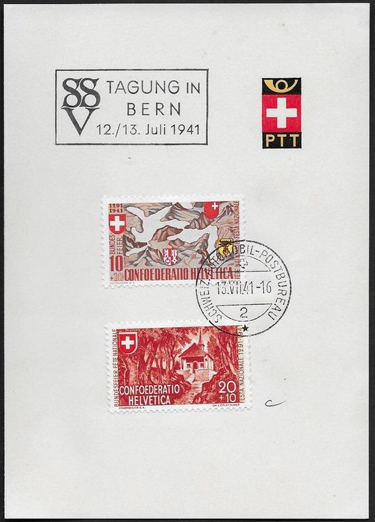 1941 PTT-Bögli BERN Sonder-o B13/B14c Farbnuance top ab 1.- (Gebraucht) in Zürich für CHF 3 ...