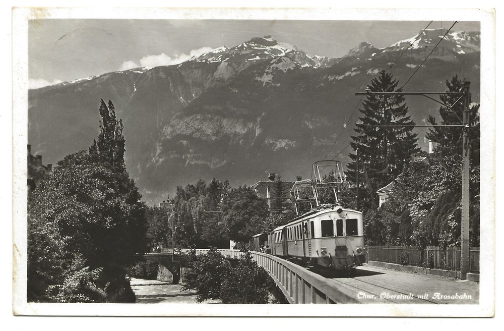 Chur (GR) Oberstadt - RHB - Arosabahn - Militärpost Kaserne (Gebraucht ...