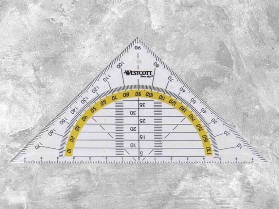 Westcott Geodreieck 140 mm Hypotenuse (Neu und originalverpackt) in ...