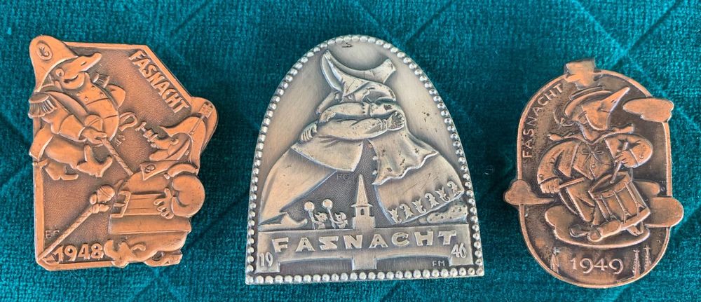 Basler Fasnacht, Plaketten 1946/48/49 | Kaufen auf Ricardo