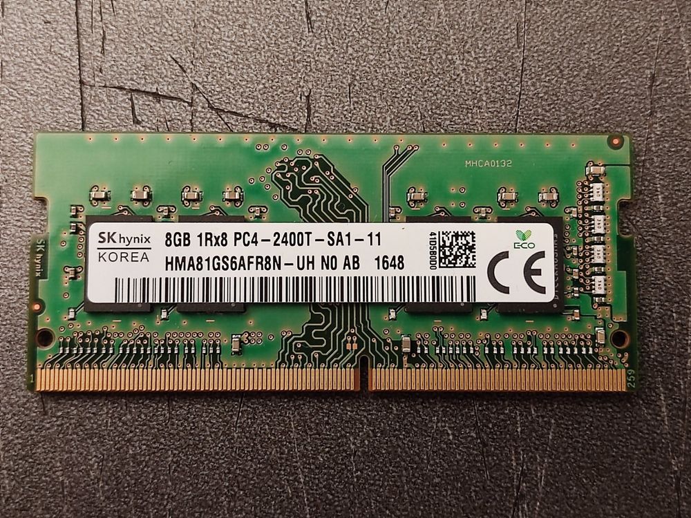 8 GB SK Hynix DDR4 2400 Mhz 19200U So-Dimm Laptop RAM | Kaufen auf Ricardo