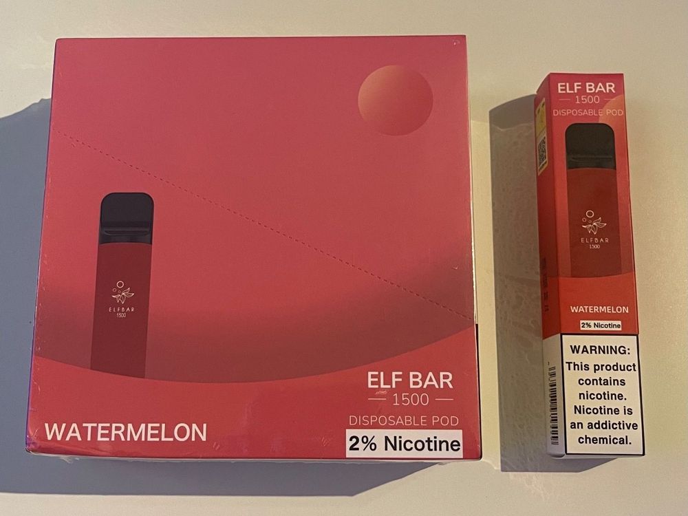 Vape Watermelon Elfbar 10 Stück | 1500 Züge (Neu und originalverpackt ...