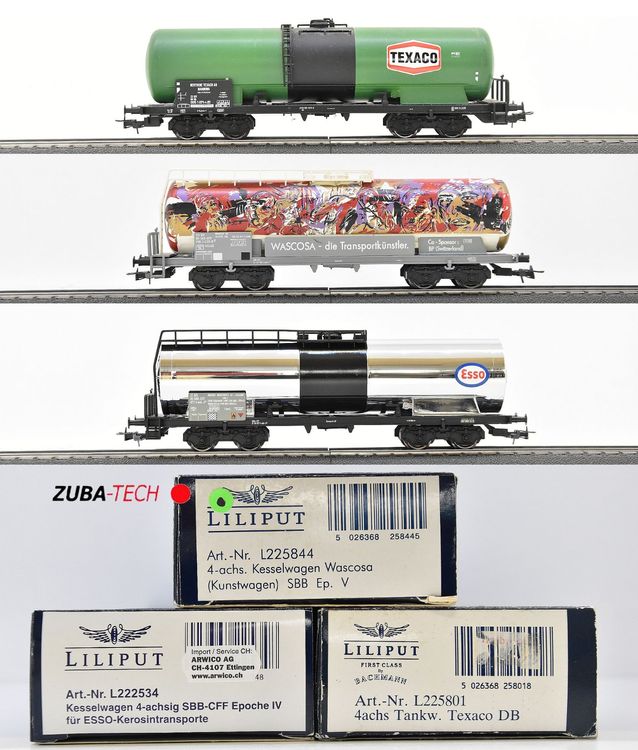 3x Liliput Kesselwagen der SBB H0 GS mit OVP | Kaufen auf Ricardo