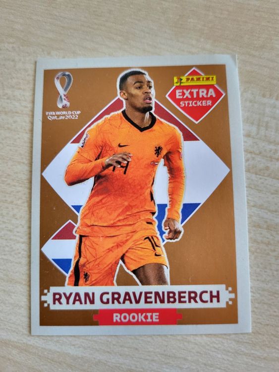 Panini WM 2022 Qatar EXTRA Sticker Ryan Gravenberch (Neu (gemäss Beschreibung)) in Laufen für ...