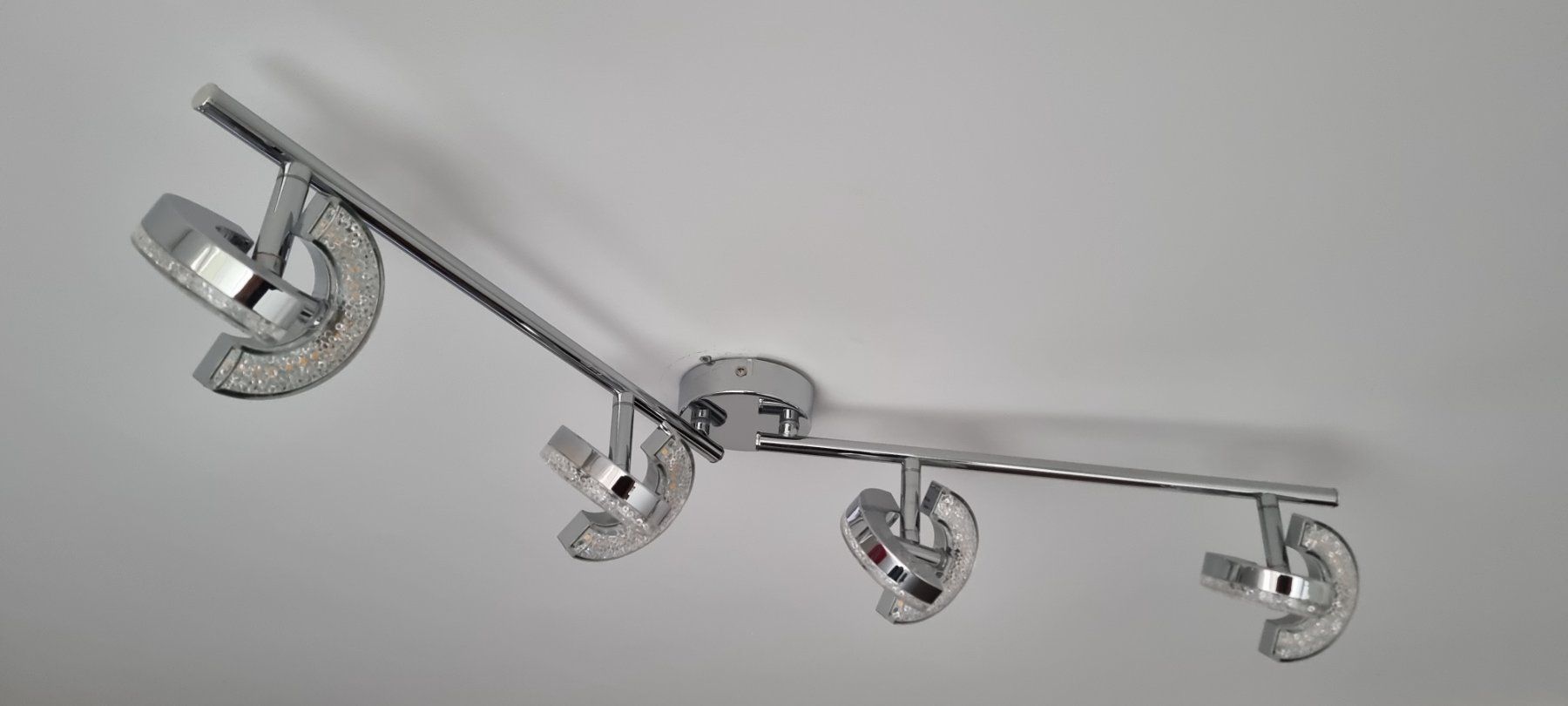 Moderne Deckenleuchte, Chrom, 4-flammig, Top Zustand! (Gebraucht) in ...