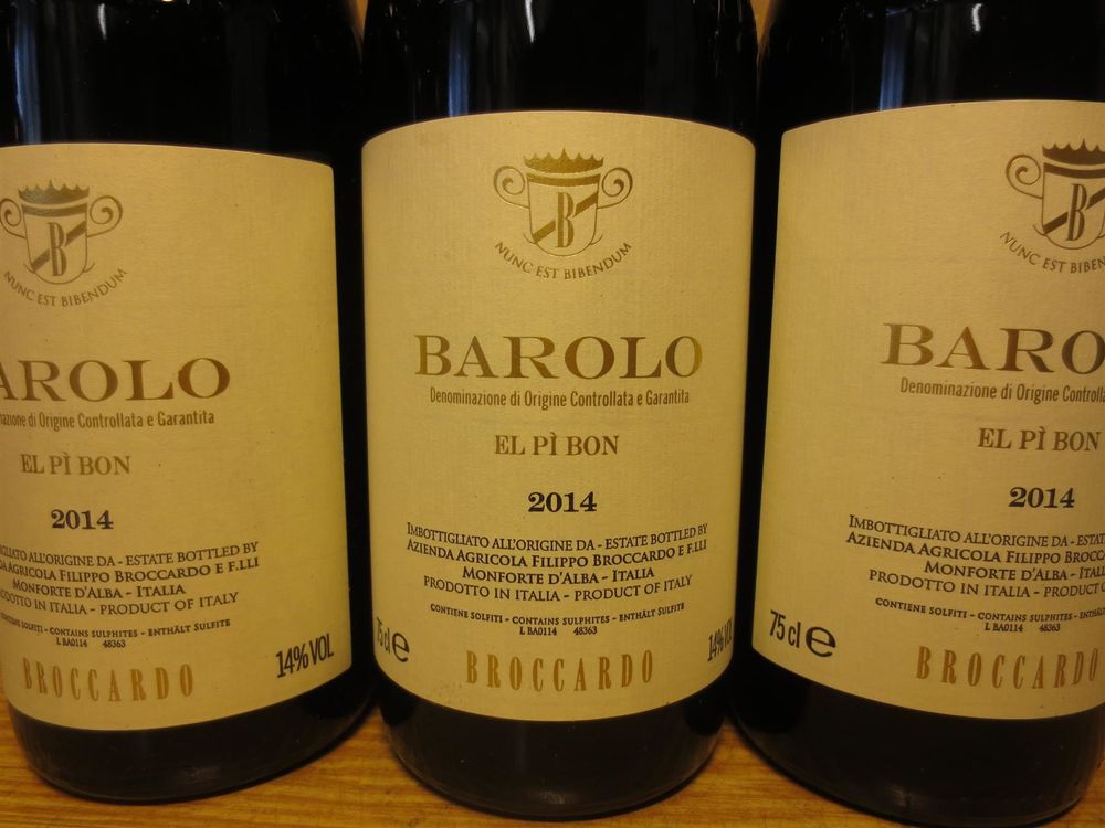 3 Fl. Broccardo Barolo 2014 El Pi Bon. #3 (Neu und originalverpackt) in ...