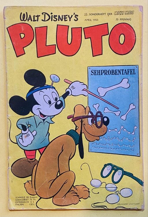 Micky Maus Pluto Comic 25, 1955 Sammlerobjekt! (Gebraucht) in Zuerich für CHF 20 – mit Lieferung ...