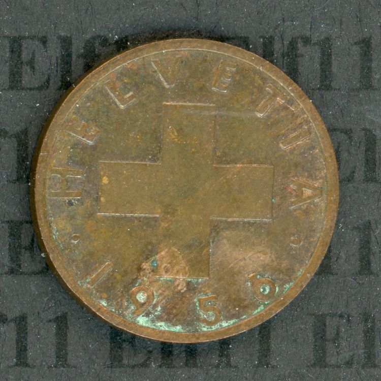CHF___0.01 1956 ss-vz 1 Rappen | Kaufen auf Ricardo