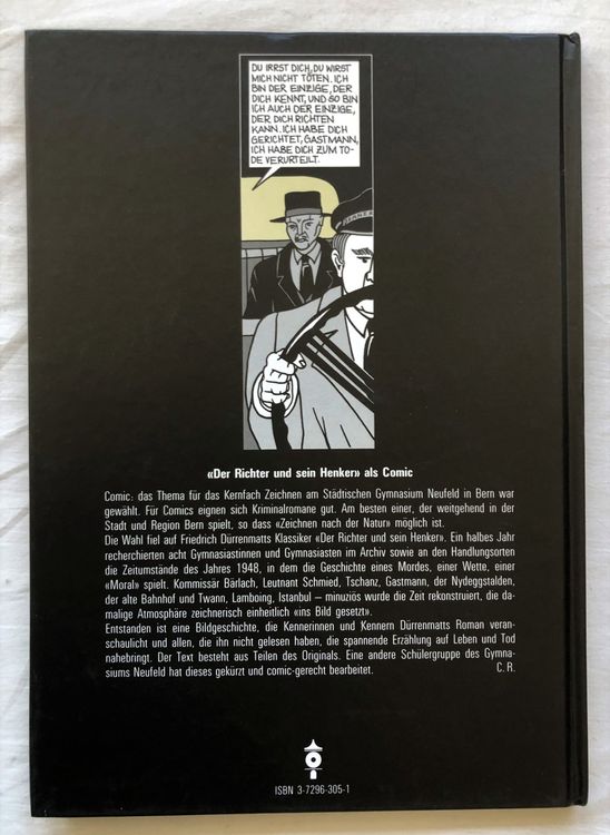 Der Richter und sein Henker - Friedrich Dürrenmatt - Comic (Gebraucht ...