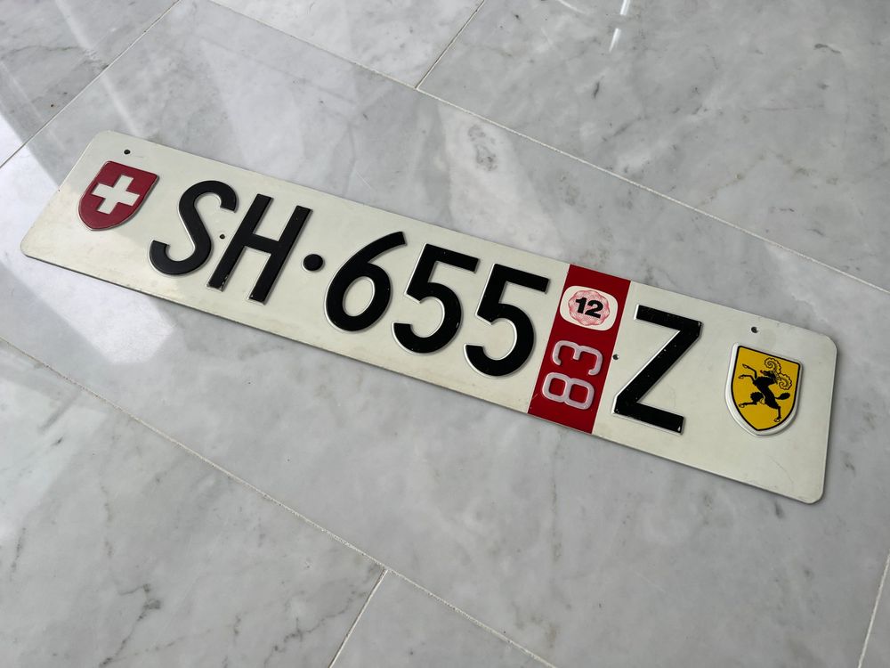 Autonummer Temporär Z für Sammler - Kanton Schaffhausen 1983 (Gebraucht ...