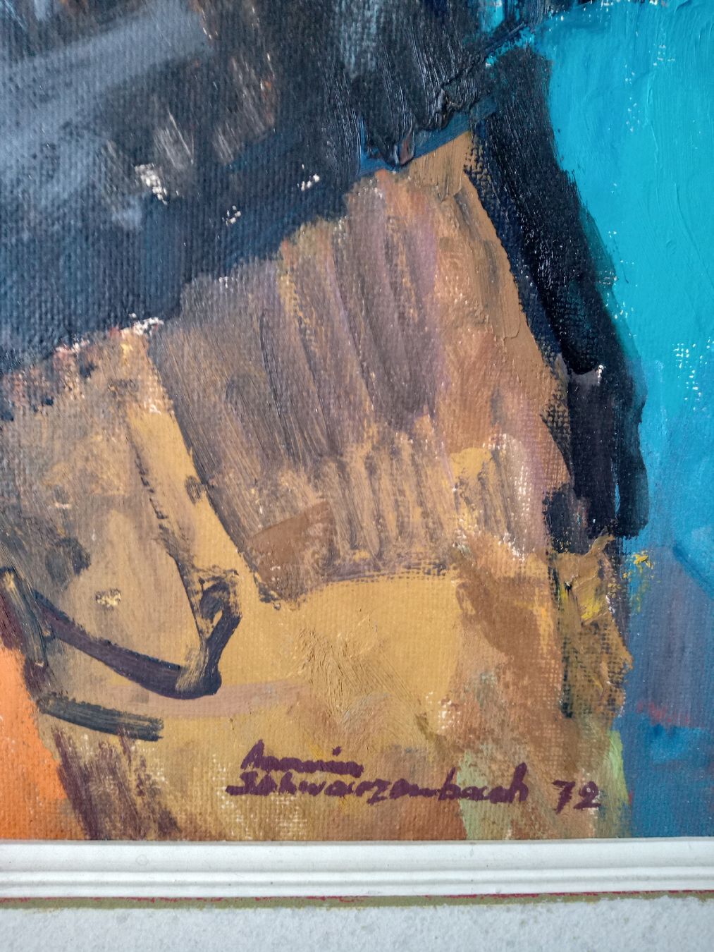 Armin Schwarzenbach Öl auf Rupfen sign. Berner Tracht gross (Gebraucht) in Riehen für CHF 375 ...