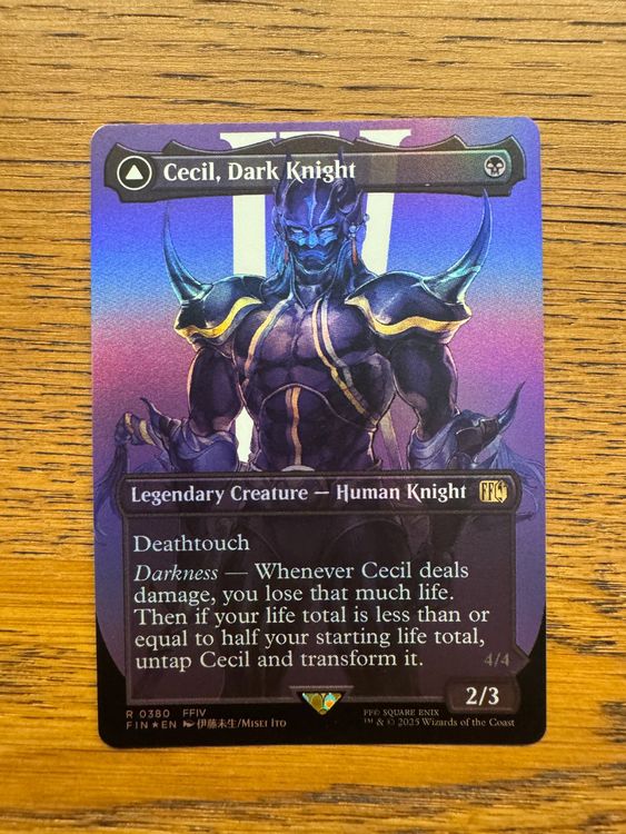 Borderless Foil Cecil, Dark Knight FINAL FANTASY NM (Neu (gemäss ...