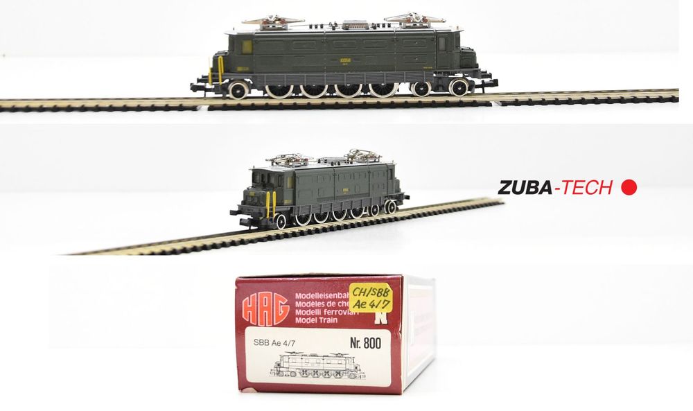 HAG 800 E-Lok Ae 4/7 der SBB, Spur N GS Analog OVP (Gebraucht) in St ...