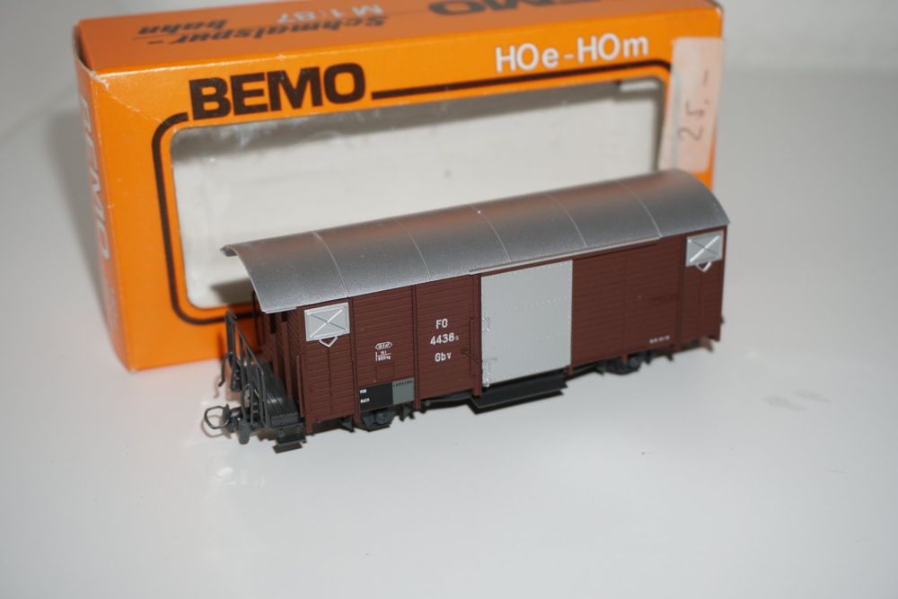 BEMO 2254 - FO gedeckter Güterwagen H0m (Gebraucht) in Matten b. Interl ...