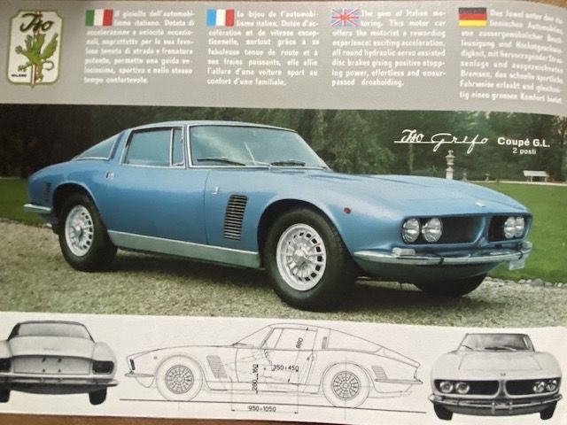 ISO Milano Rivolta Grifo 1968-70 Prospekt brochure catalogue (Gebraucht ...