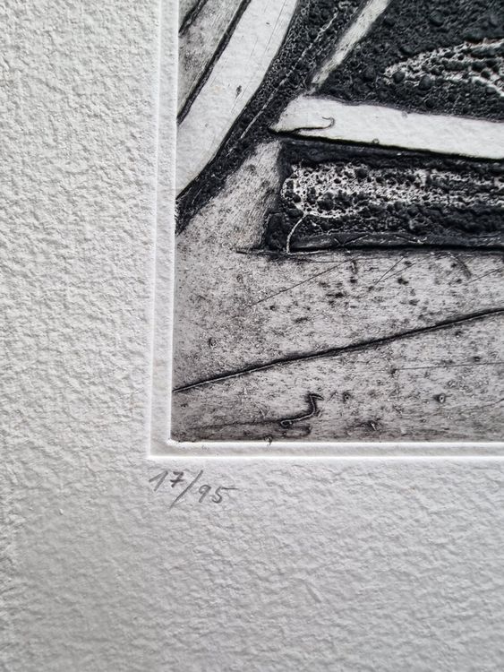 KÜNSTLER ? UNLESERLICH SIGNIERT RADIERUNG NUMMERIERT | Kaufen auf Ricardo