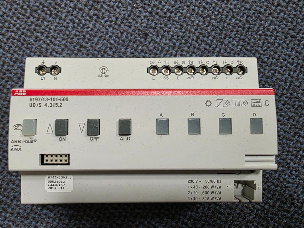 KNX - ABB Dimmaktor 4-Kanal (UD/S 4.315.2) - 6197/13-101-500 (Gebraucht) in Wiesendangen für CHF ...