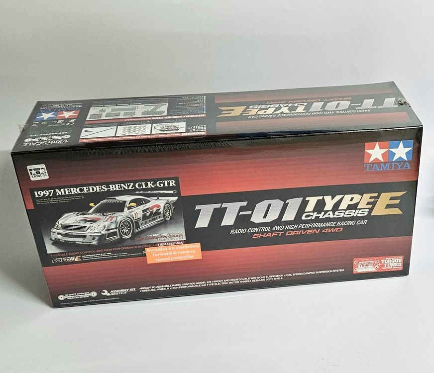 Tamiya Mercedes Benz CLK GTR 1997 TT-01 RC Car Bausatz 47437 (Neu und ...