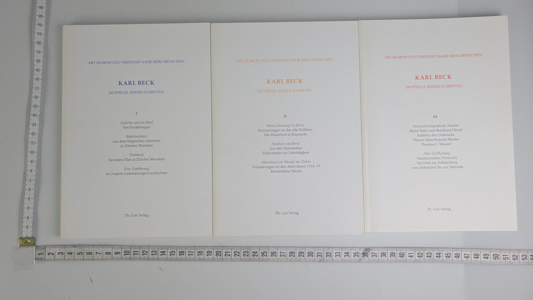 Karl Beck - Im Spiegel seiner Schriften - 3 Bände komplett (Gebraucht ...