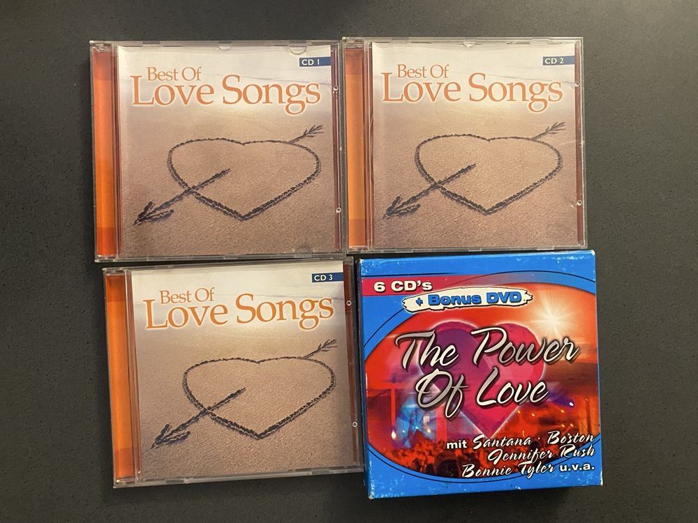CDs: Best of Love Songs + The Power of Love, 6 CDs 🎶 ️ (59) (Gebraucht ...