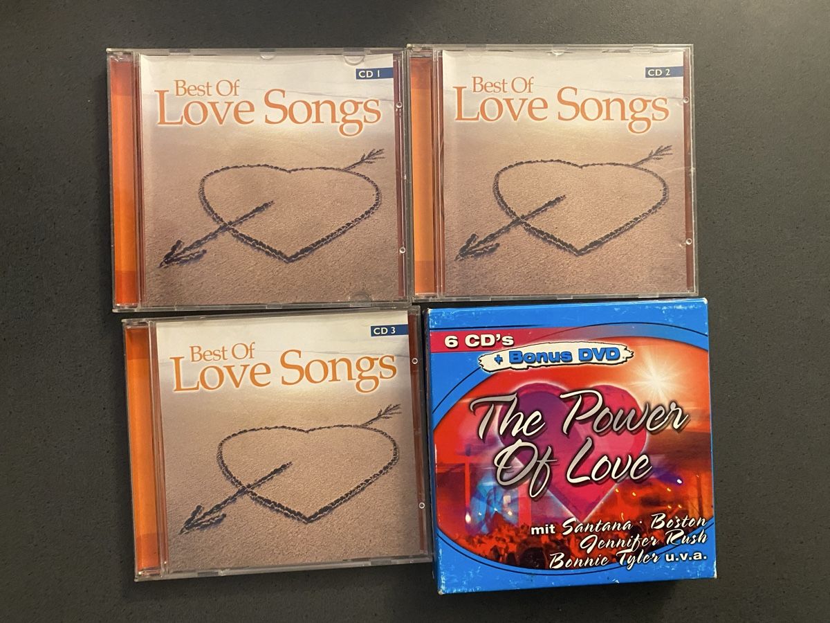 CDs: Best of Love Songs + The Power of Love, 6 CDs 🎶 ️ (59) (Gebraucht) in Leibstadt für CHF 7.9 ...
