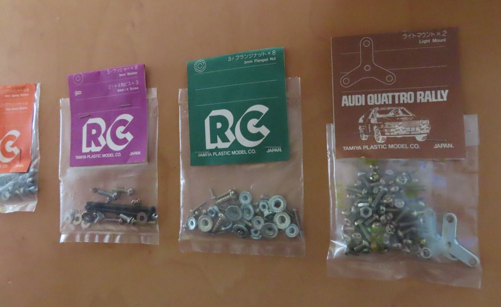 Tamiya RC Screw Bags A+B+C+D 58036 Audi Quattro Rally 1983 (Neu und ...