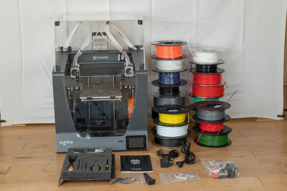 BCN3D Sigma R17 3D Drucker mit Filament und Zubehör (Gebraucht) in ...