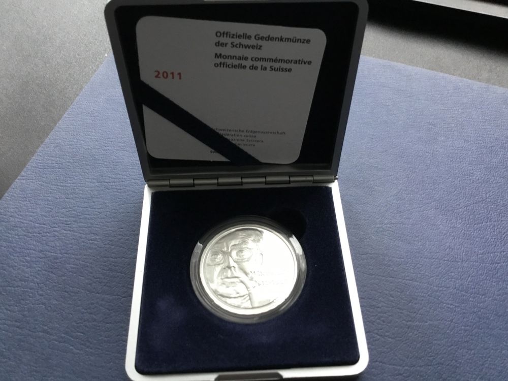 20 Franken Silbermünze MAX FRISCH 2011 PP (Neu und originalverpackt) in St. Margrethen SG für ...