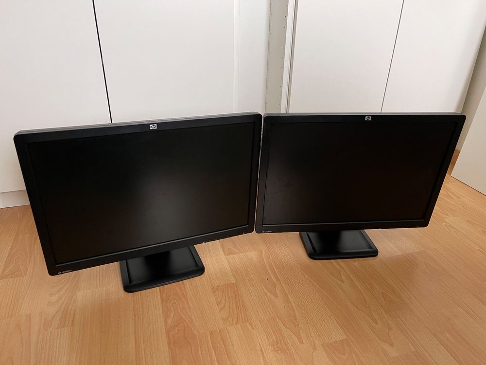 Doppel Monitor Bildschirm HP (Gebraucht) in Grenchen für CHF 1 – mit ...