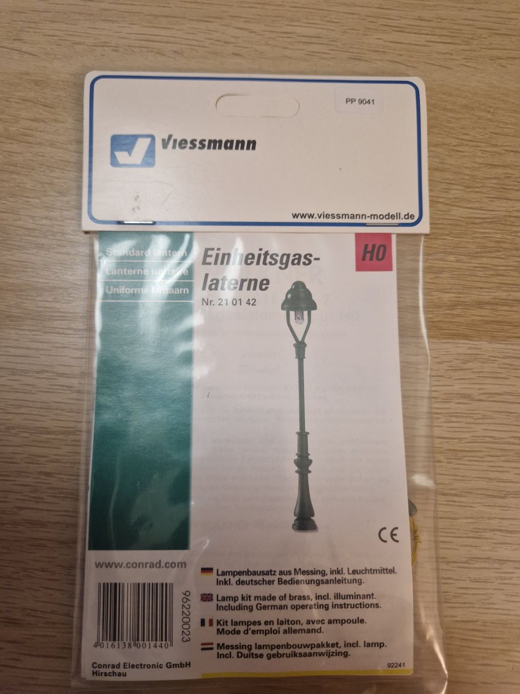 Conrad 21 01 42 Einheitsgaslaterne H0 OVP NEU (Neuf avec emballage d ...