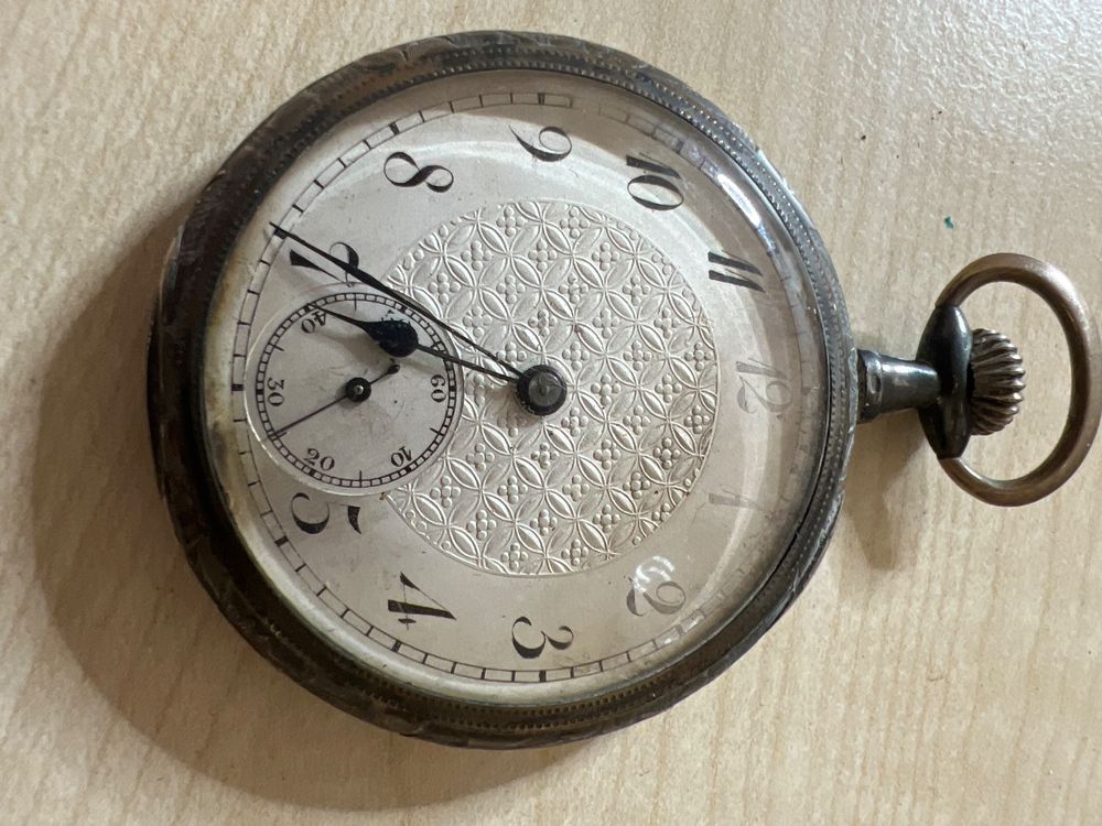 Antike Taschenuhr echt Silber 49 mm | Kaufen auf Ricardo