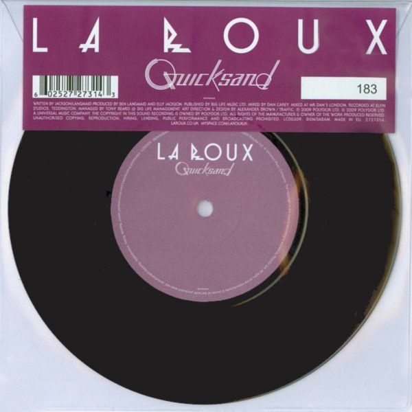 La Roux, Quicksand - 7" Vinyl Single Etched | Kaufen auf Ricardo