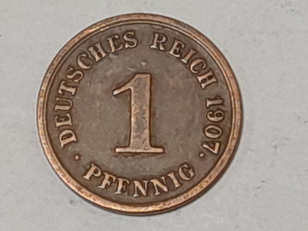 1 Pfennig 1907 g Deutsches Kaiserreich | Kaufen auf Ricardo
