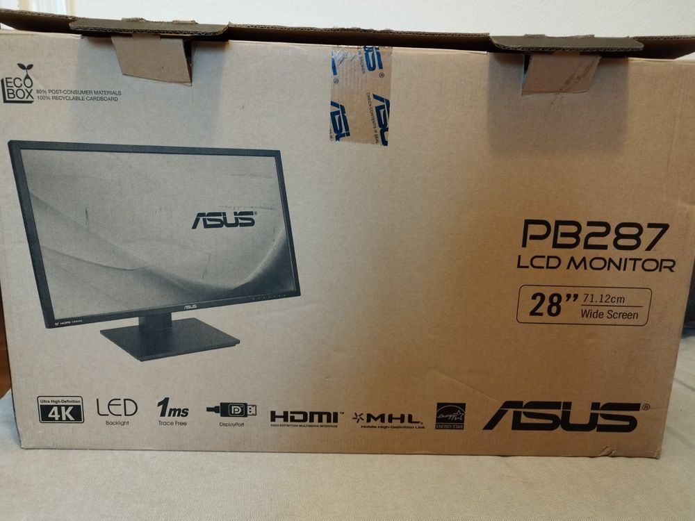 Grosser Asus 28'' PB287Q 4K Monitor (HDMI / DP) mit Karton | Kaufen auf ...
