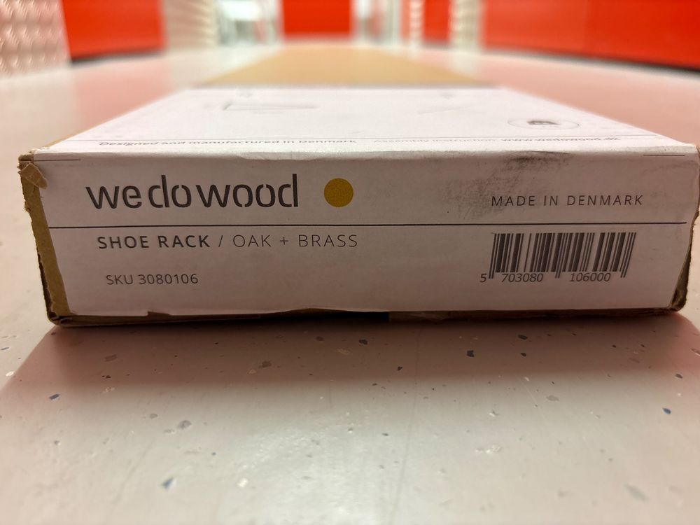 We Do Wood Loop Shelf - Smoked Oak, Brass Steel - NEW! (Neu und ...