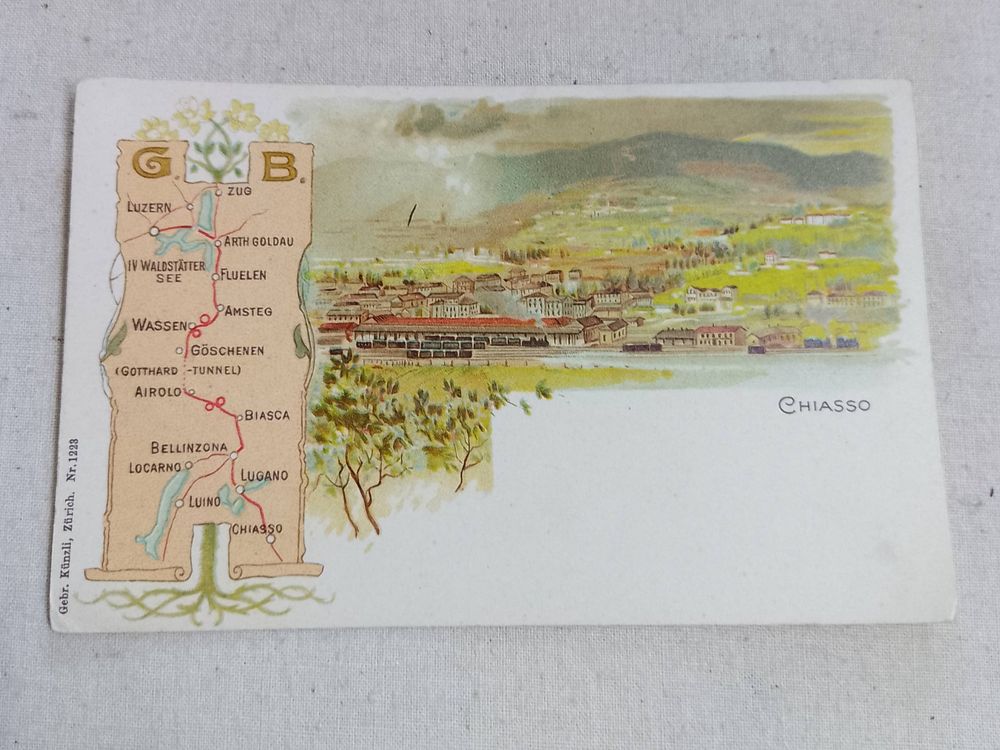 Gotthard - Bahn - " Chiasso" - Litho (Gebraucht) in Sorengo für CHF 10 ...