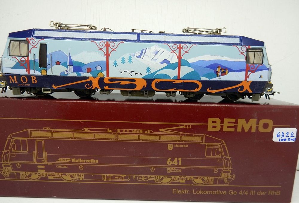 HOm - Bemo MOB - Ge 4/4 III 8001 - livrée 100 ans (OVP) (Gebraucht) in ...