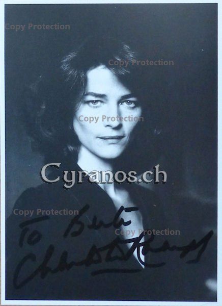 Charlotte Rampling (1946) Schauspielerin - sign. Foto (Gebraucht) in ...