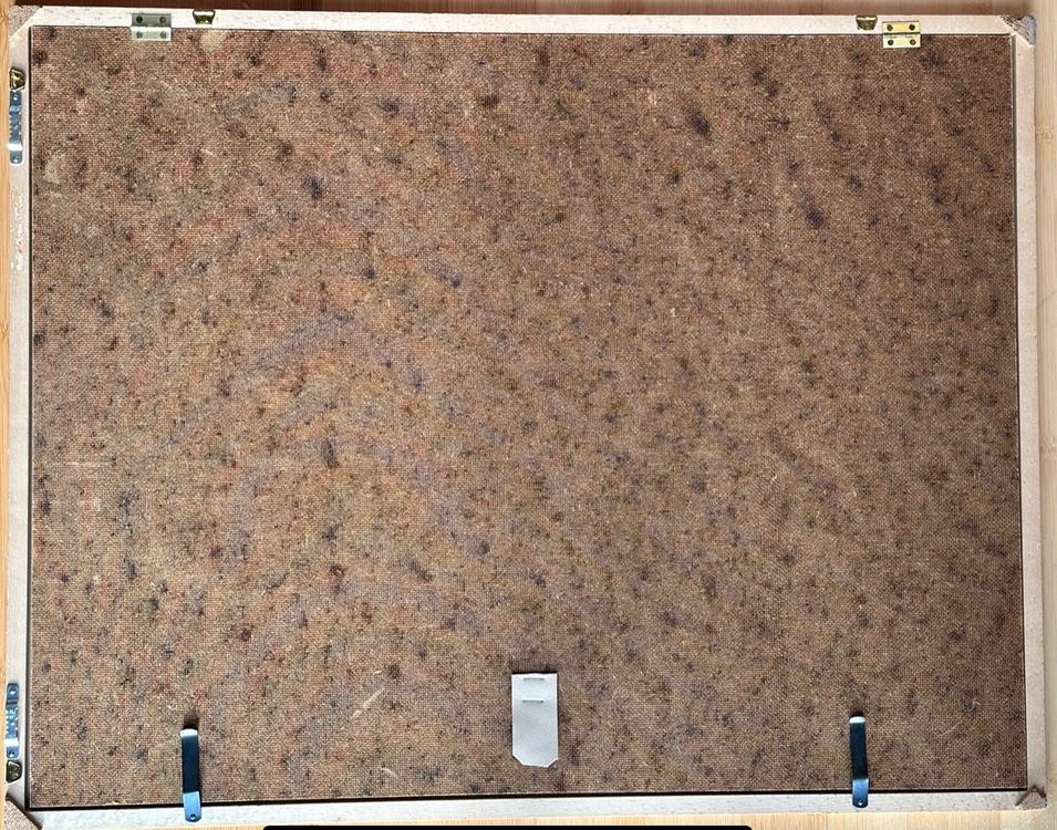 Peter ROESCH (1950) Selbstporträt an der Leinwand (Gebraucht) in ...